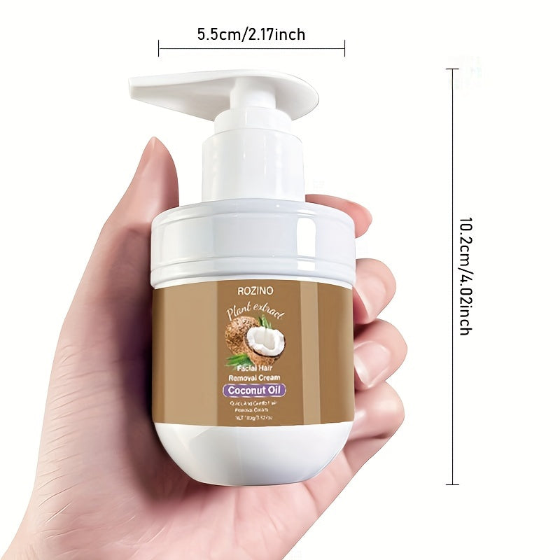 ROZINO Coconut Hair Removal Cream – Fast-Acting, Hypoallergenic Formula ...